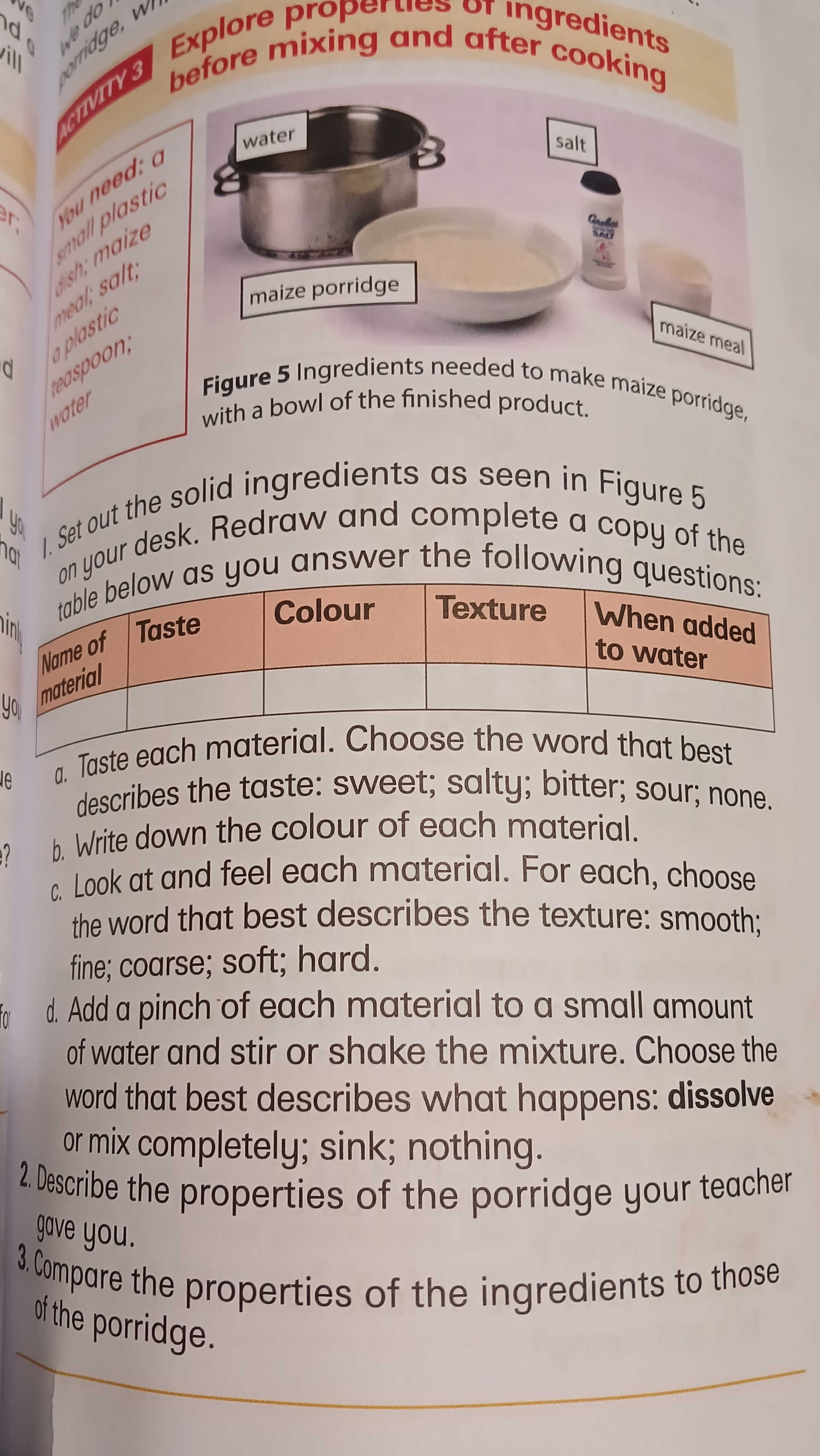 1. Set out the solid ingredients as seen in | StudyX