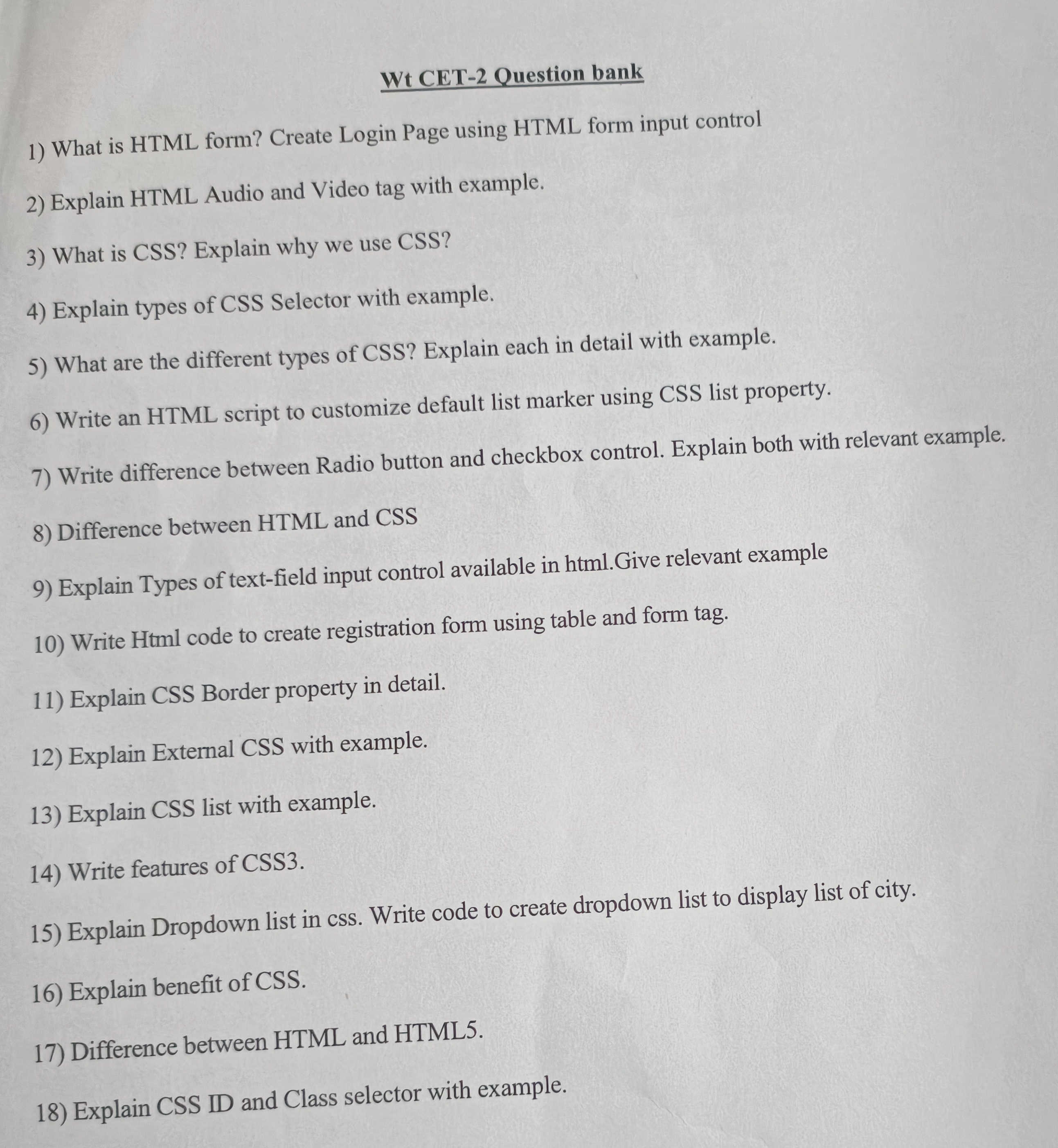 1) What is HTML form? Create Login Page | StudyX