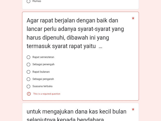 Agar rapat berjalan dengan baik dan lancar | StudyX
