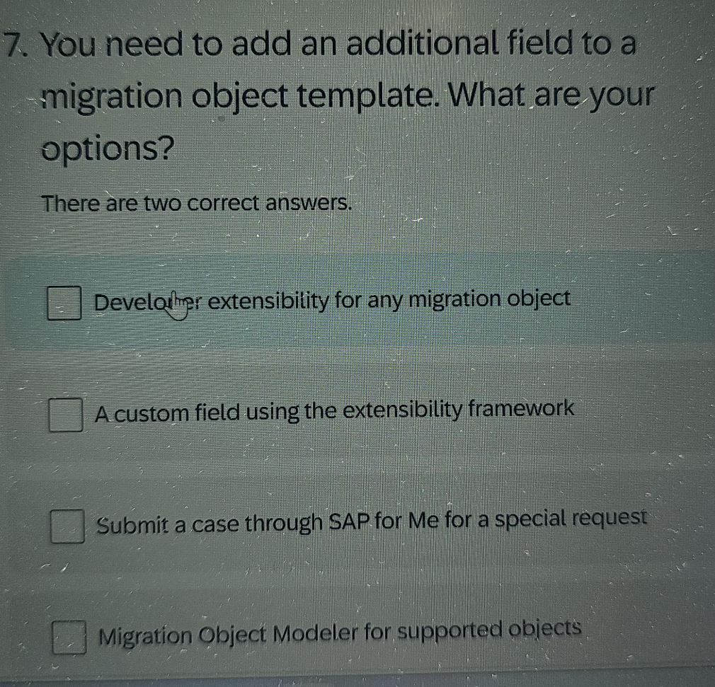 7. You need to add an additional field to a | StudyX