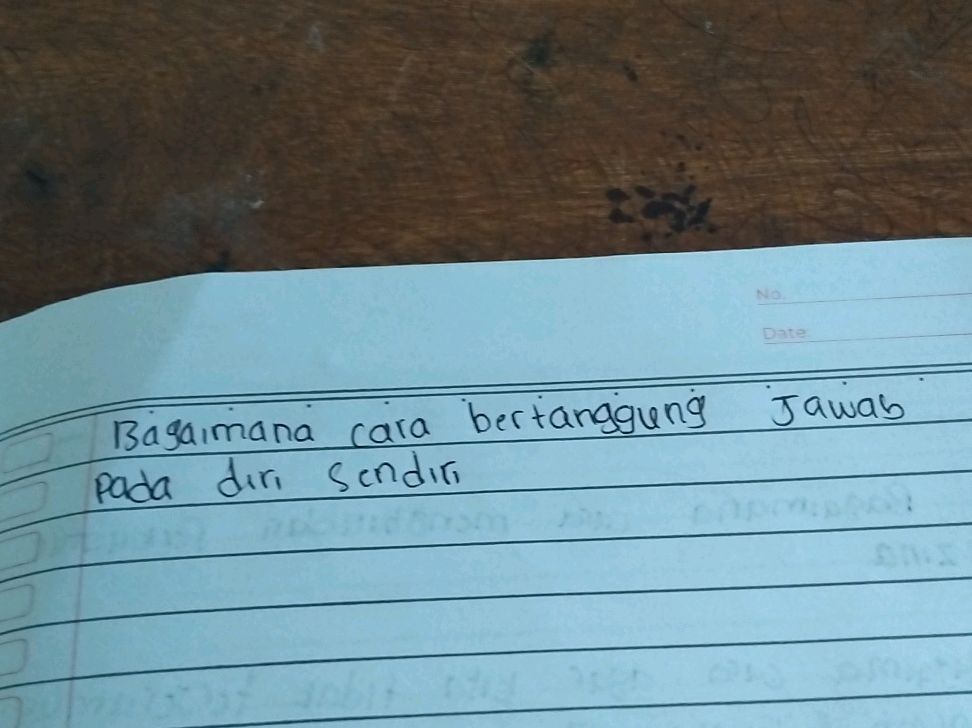 Bagaimana cara bertanggung Jawab pada diri | StudyX