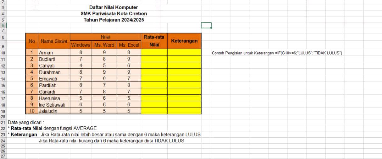 ```markdown | No | Nama Siswa | Windows | | StudyX
