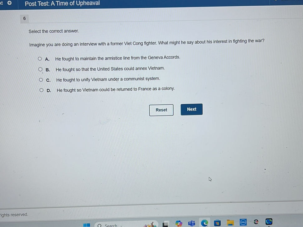 Select the correct answer. Imagine you are | StudyX