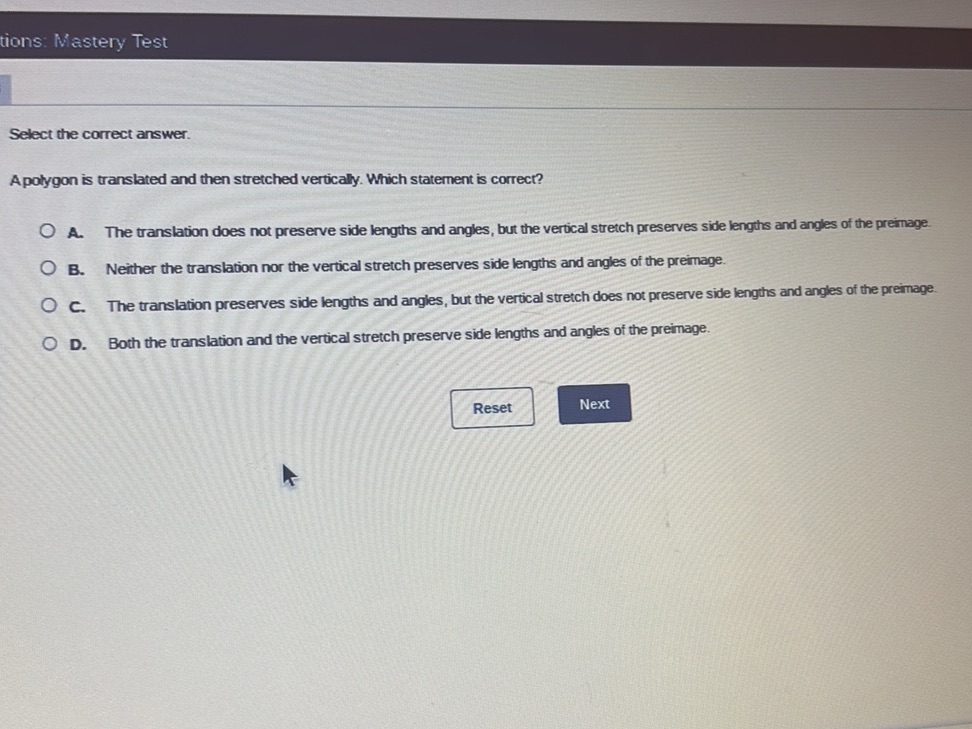 Select the correct answer. A polygon is | StudyX