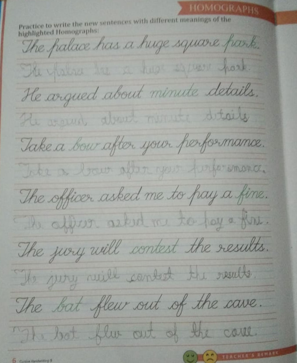 Practice to write the new sentences with | StudyX