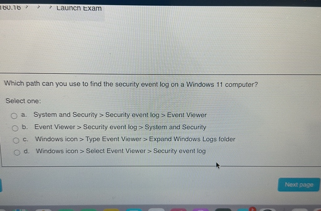 Which path can you use to find the security | StudyX