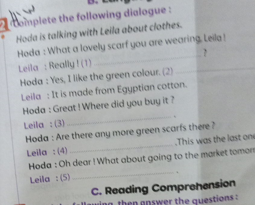 Complete the following dialogue: Hoda is | StudyX