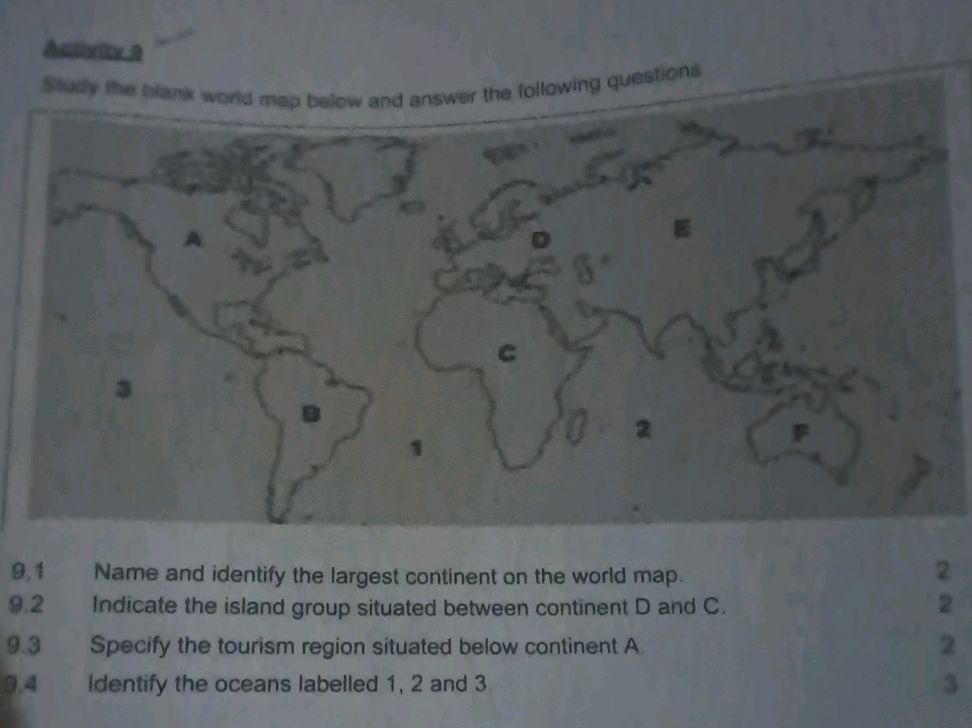 9.1 Name and identify the largest continent | StudyX