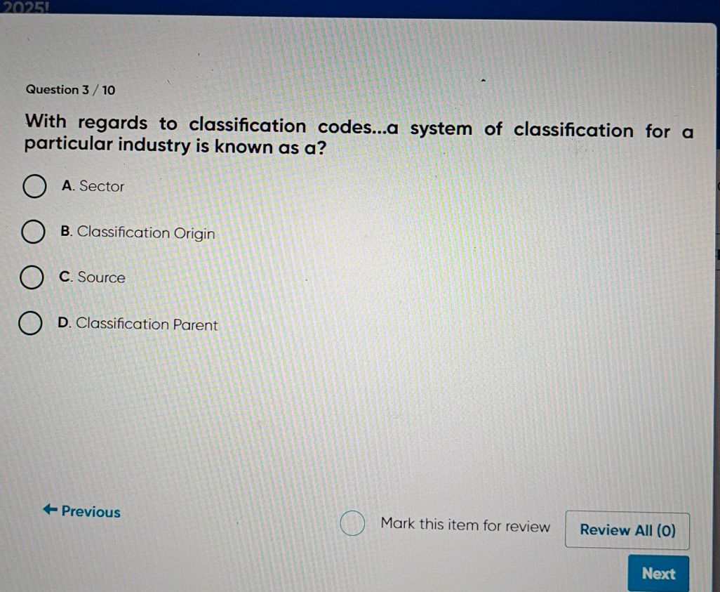With regards to classification codes...a | StudyX