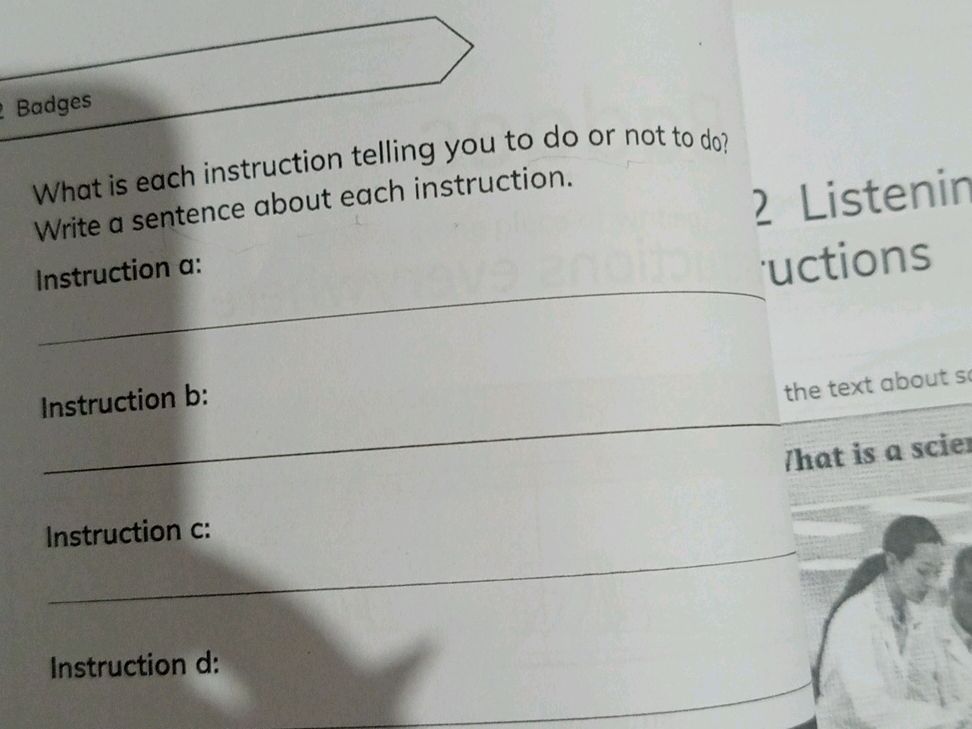 What is each instruction telling you to do | StudyX