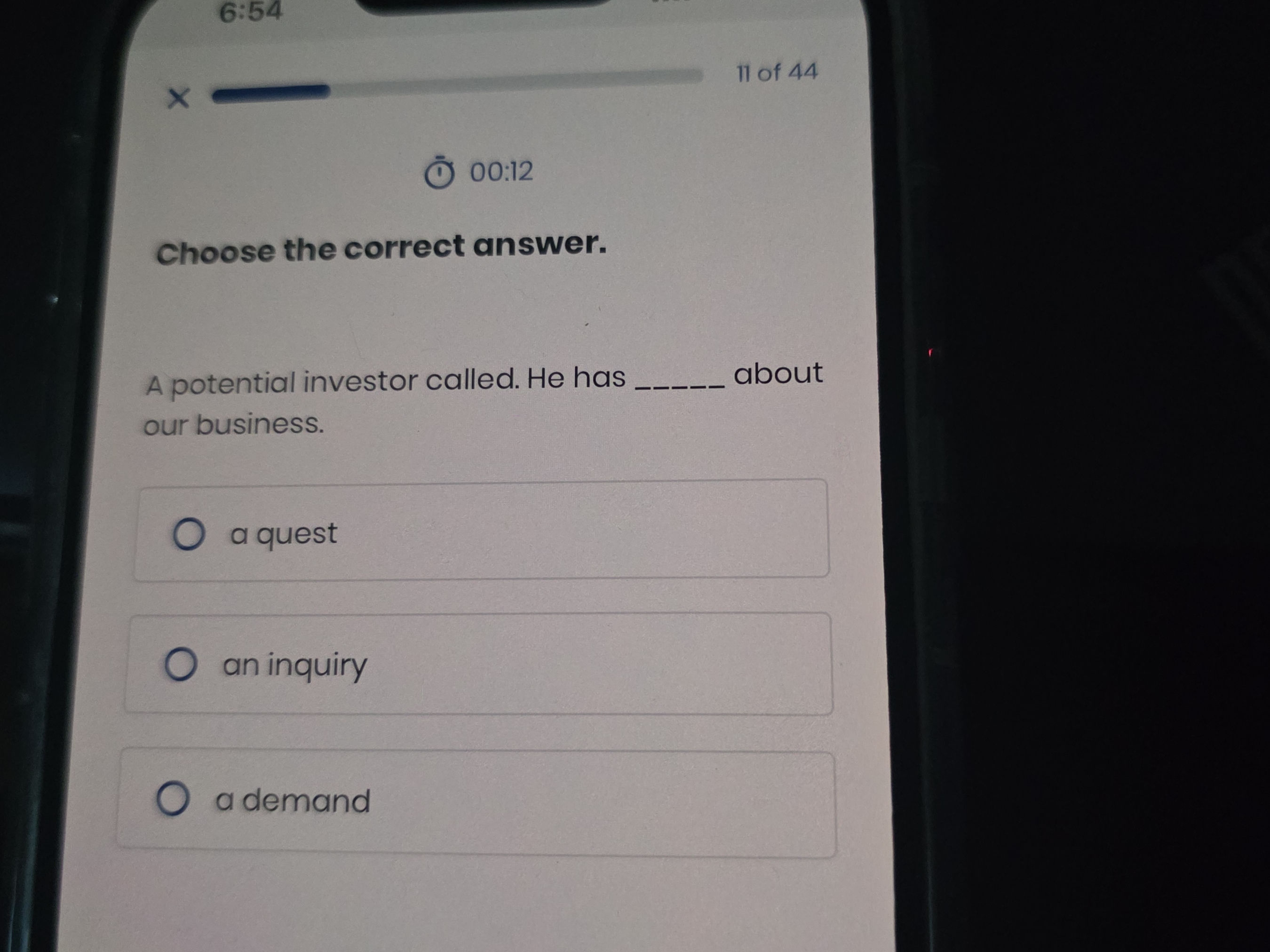 Choose the correct answer. A potential | StudyX
