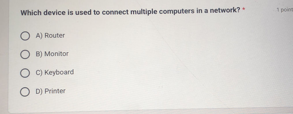 Which device is used to connect multiple | StudyX