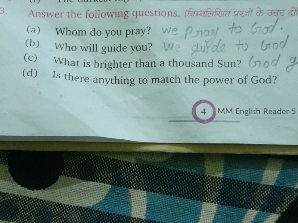 3. Answer the following questions. (a) Whom | StudyX