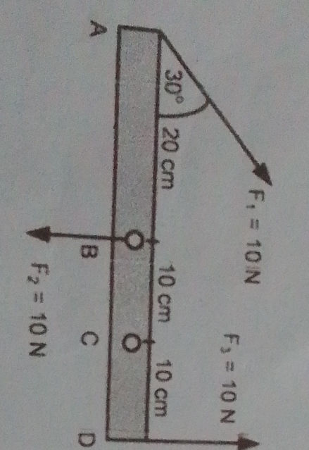 The image shows a diagram of a lever with | StudyX