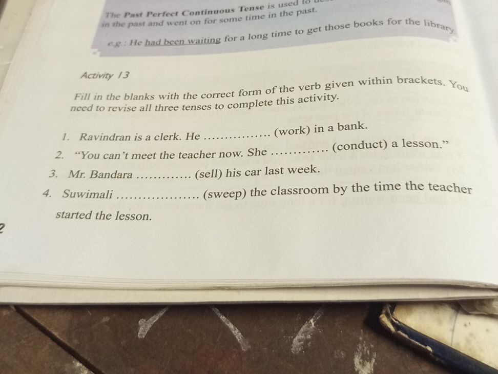Fill in the blanks with the correct form of | StudyX