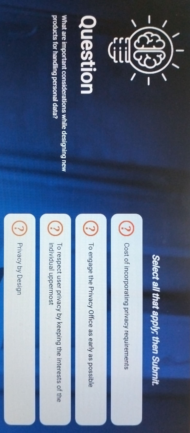 What are important considerations while | StudyX