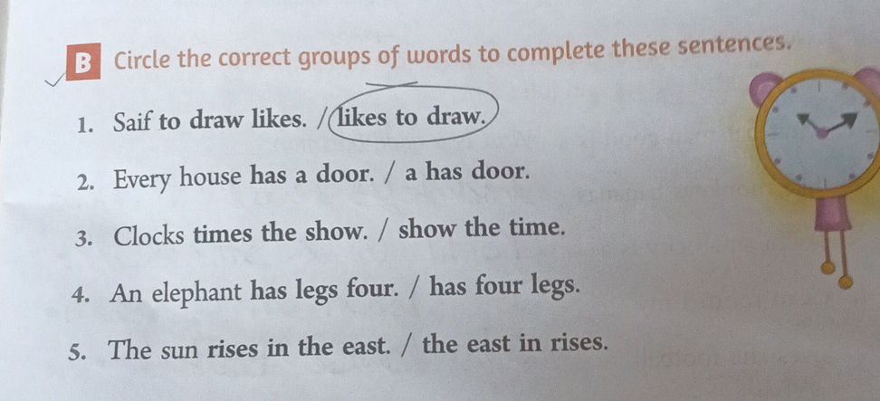 Circle the correct groups of words to | StudyX