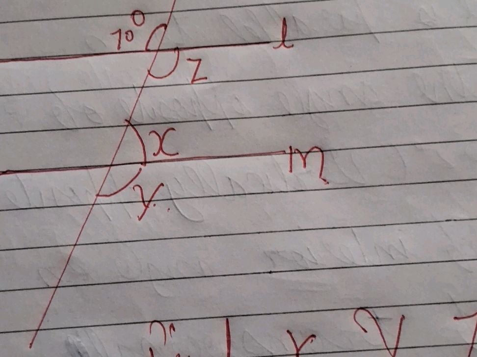 The image shows two intersecting lines, with | StudyX