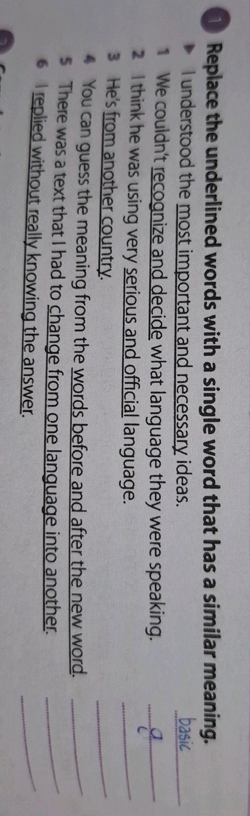 Replace the underlined words with a single | StudyX