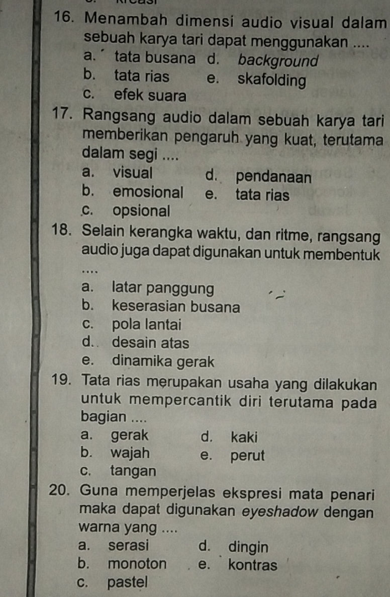 16. Menambah dimensi audio visual dalam | StudyX