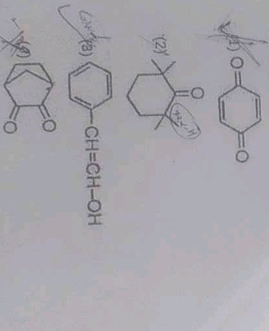 The image shows four chemical structures, | StudyX