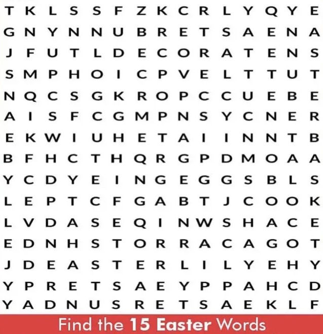 Find Easter Words | StudyX