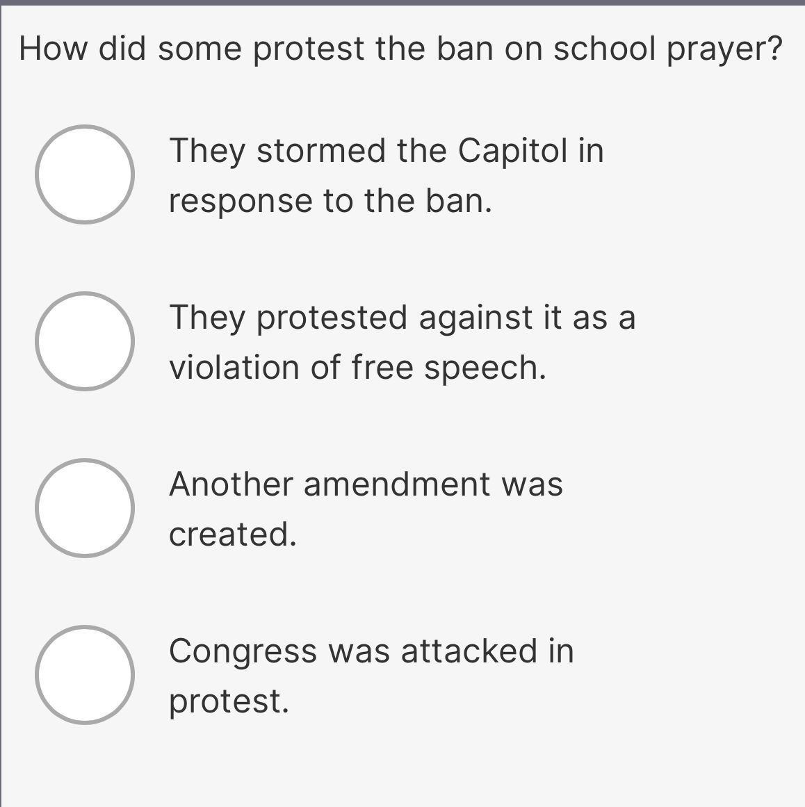 How did some protest the ban on school | StudyX