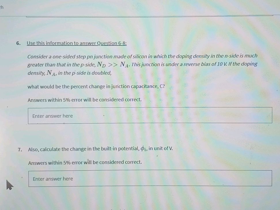 6. Use this information to answer Question | StudyX
