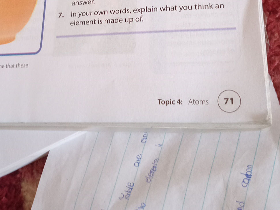 7. In your own words, explain what you think | StudyX