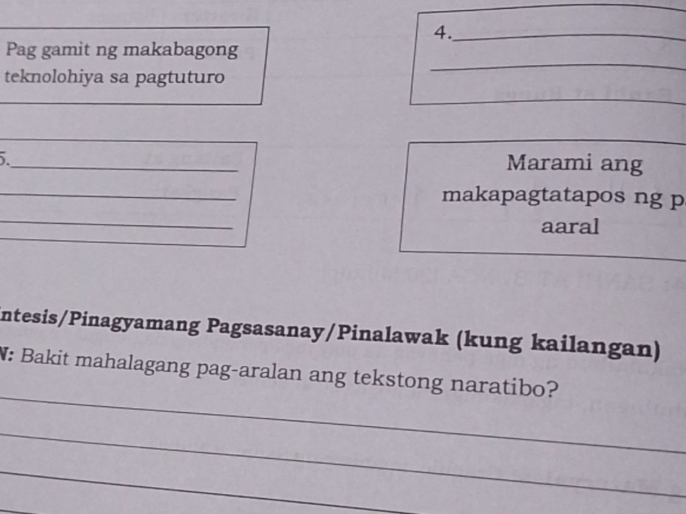 V: Bakit mahalagang pag-aralan ang tekstong | StudyX