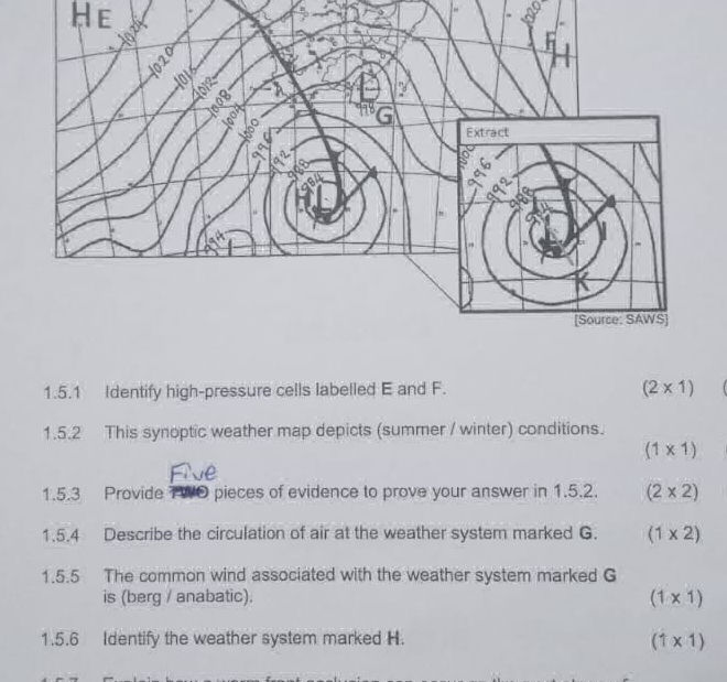 1.5.1 Identify high-pressure cells labelled | StudyX