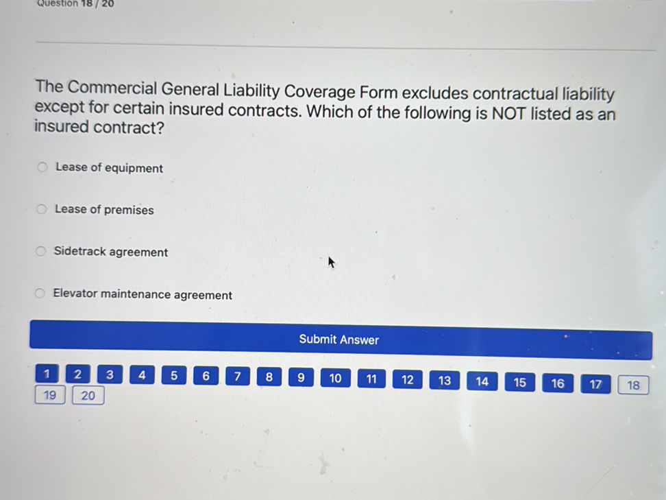The Commercial General Liability Coverage | StudyX