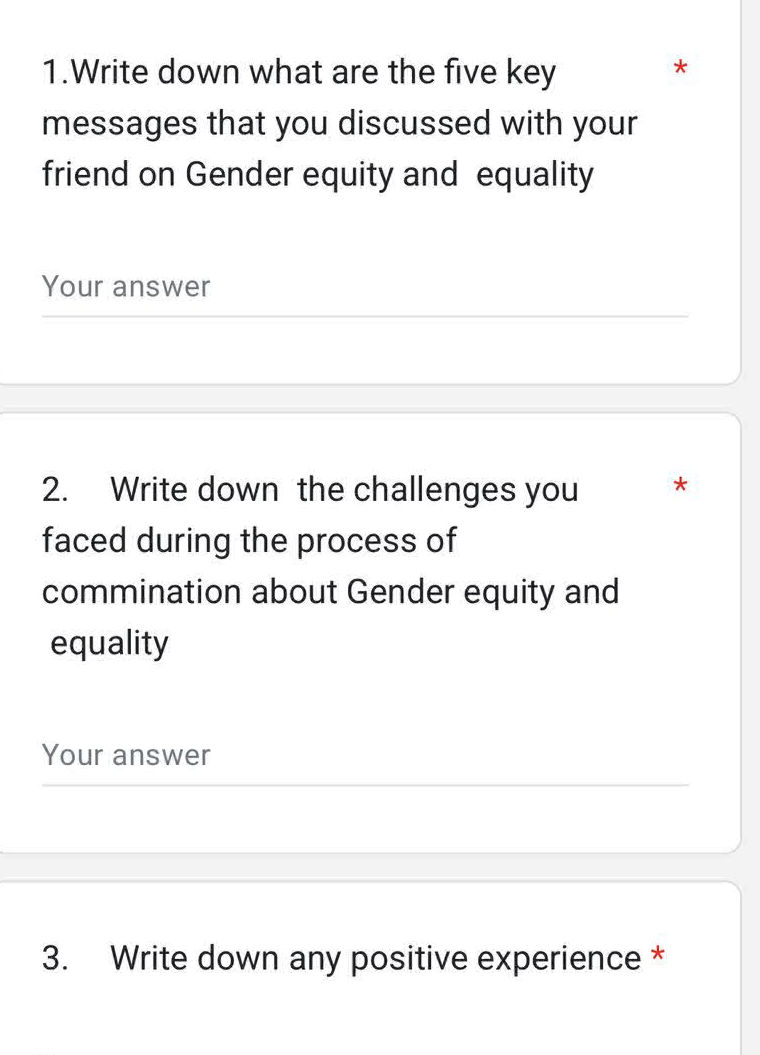 1. Write down what are the five key messages | StudyX