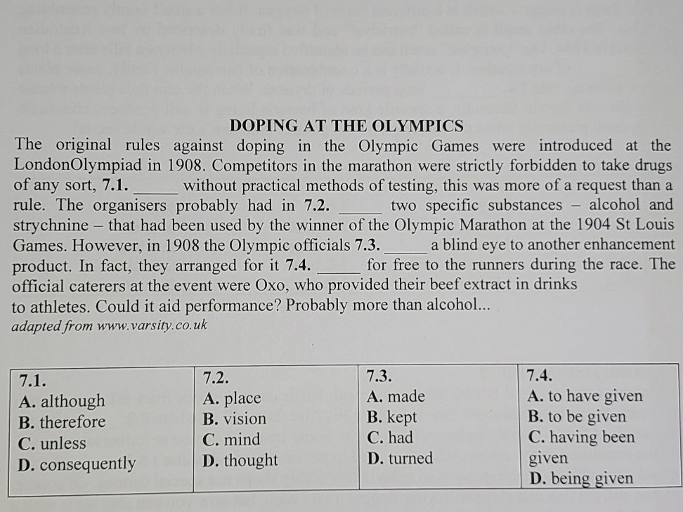 The original rules against doping in the | StudyX