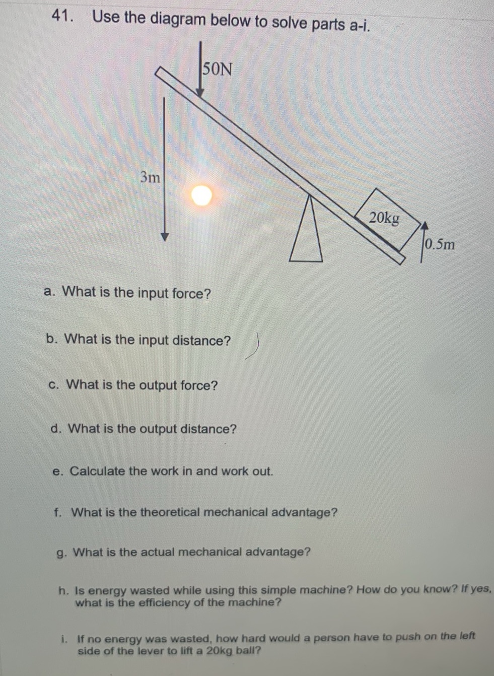 41. Use the diagram below to solve parts | StudyX