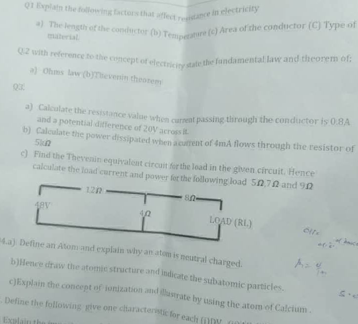 Q1 Explain the following factors that affect | StudyX