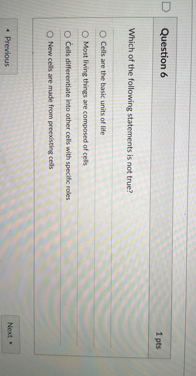 Which of the following statements is not | StudyX