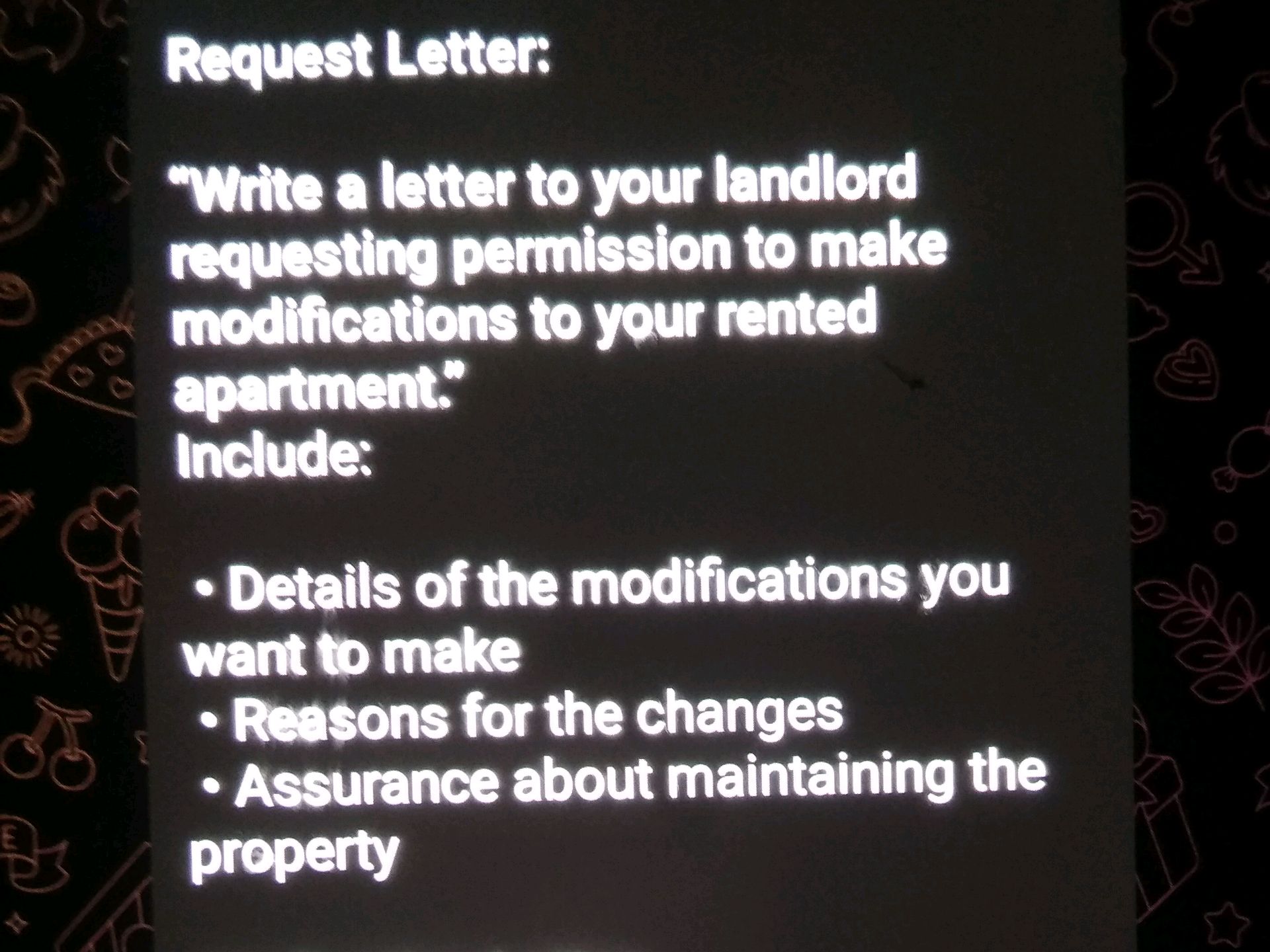 Request Letter: "Write a letter to your | StudyX