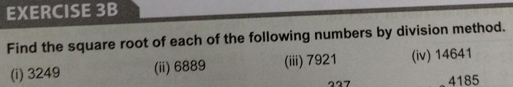 Find the square root of each of the | StudyX