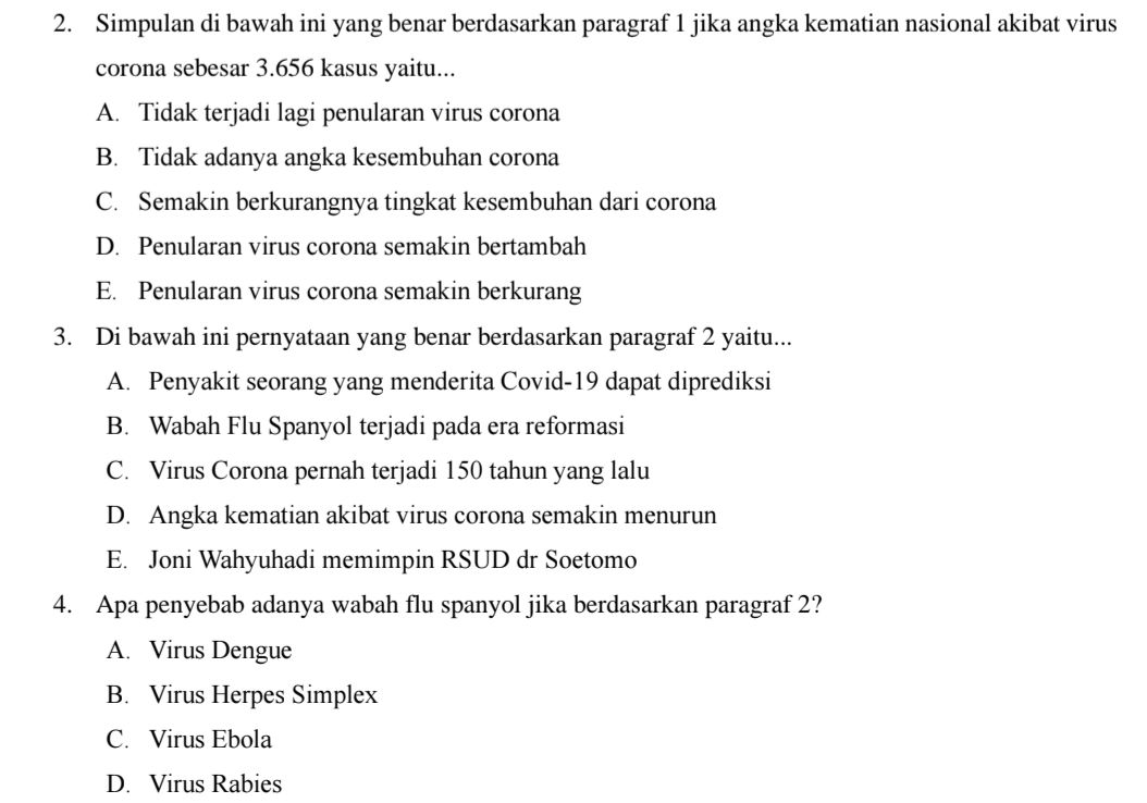 2. Simpulan di bawah ini yang benar | StudyX