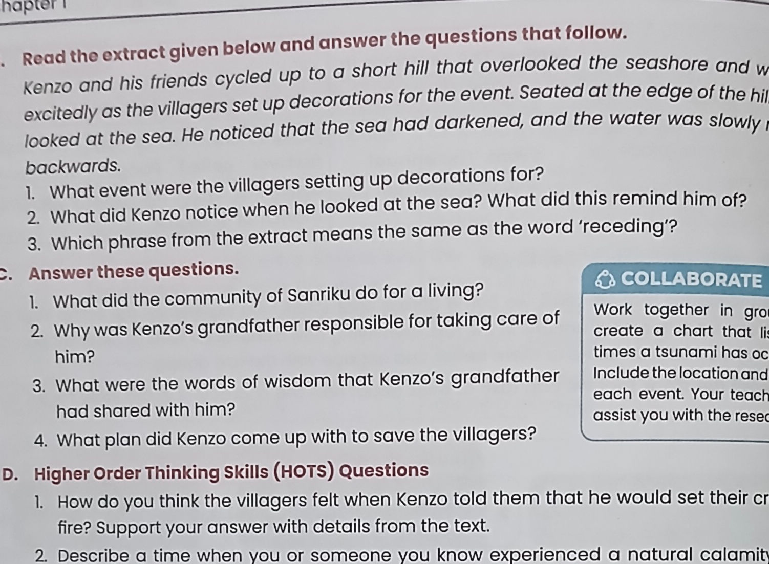 Read the extract given below and answer the | StudyX