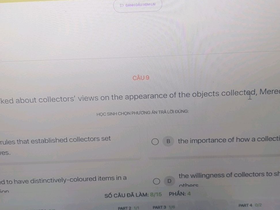 asked about collectors' views on the | StudyX