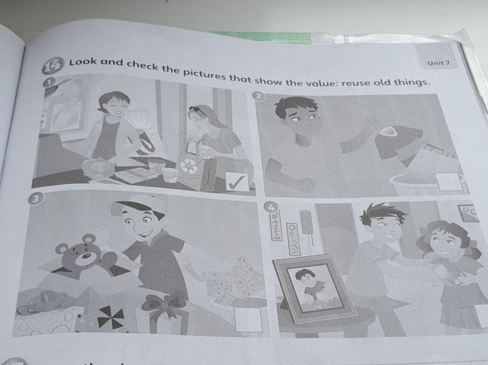 Look and check the pictures that show the | StudyX