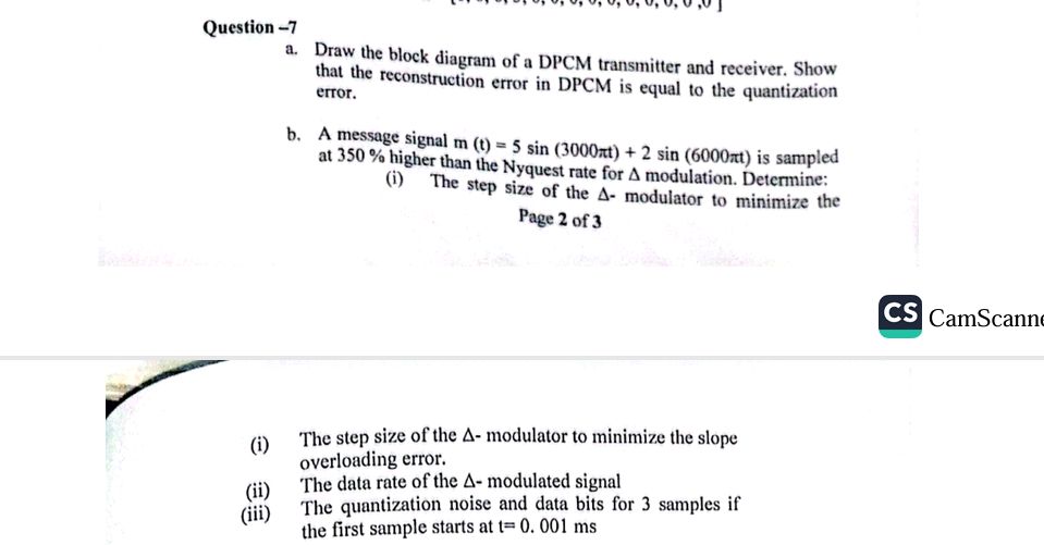 Question -7 a. Draw the block diagram of a | StudyX