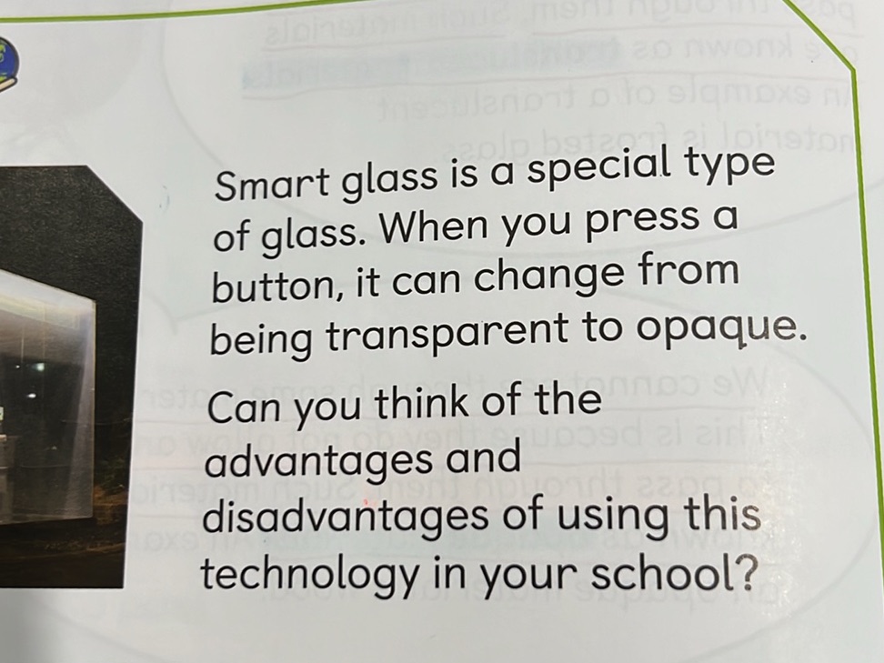 Smart glass is a special type of glass. When | StudyX