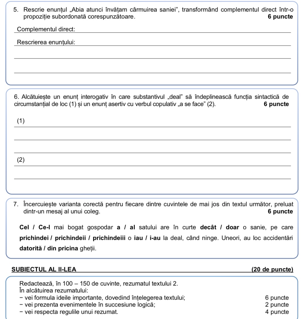 5. Rescrie enunțul „Abia atunci învățăm | StudyX