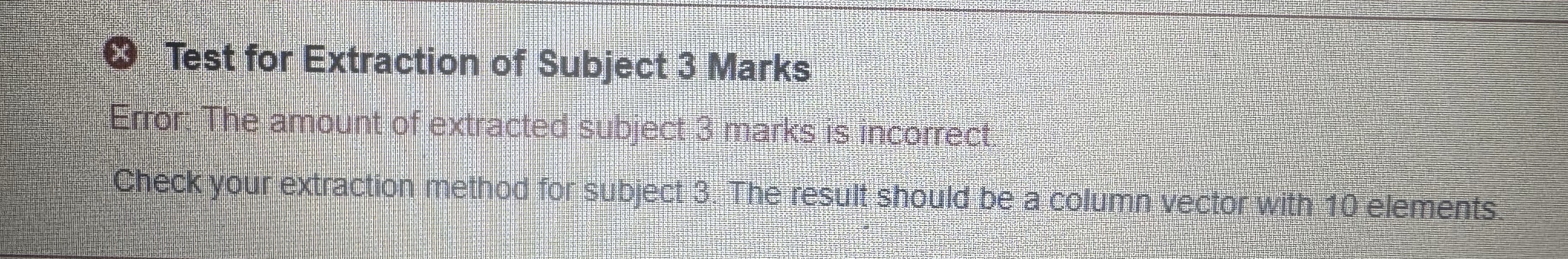 Test for Extraction of Subject 3 Marks | StudyX