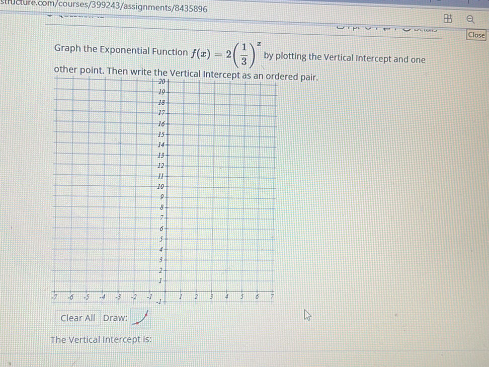 Graph the Exponential Function $f(x) = 2( | StudyX