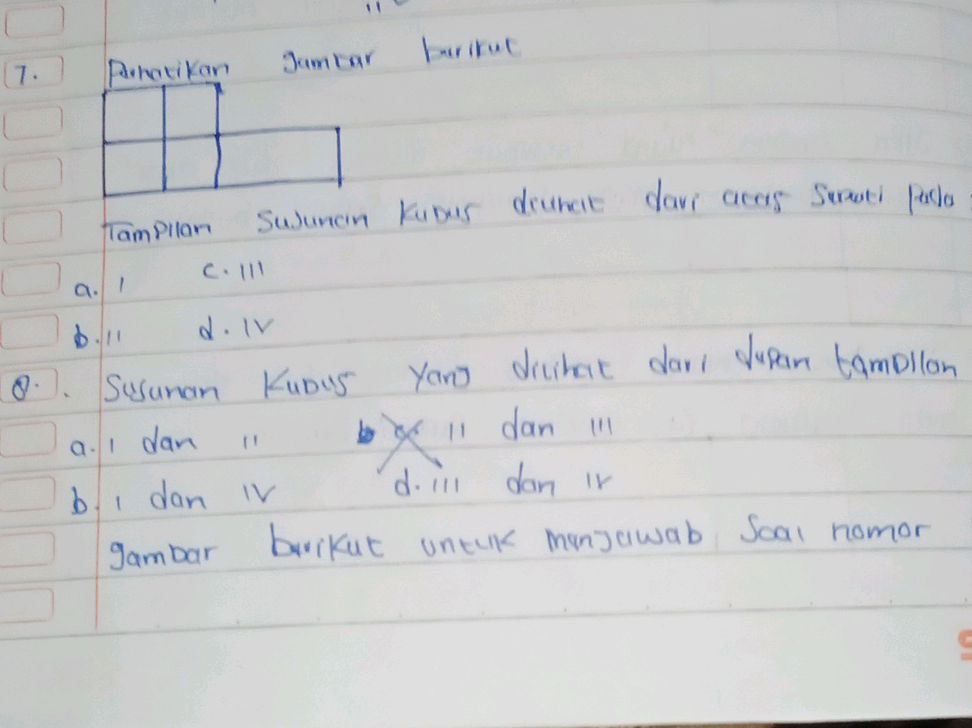 7. Perhatikan gambar berikut | | | | | StudyX