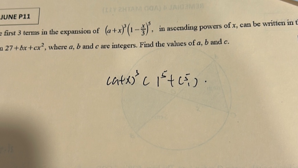 The first 3 terms in the expansion of | StudyX